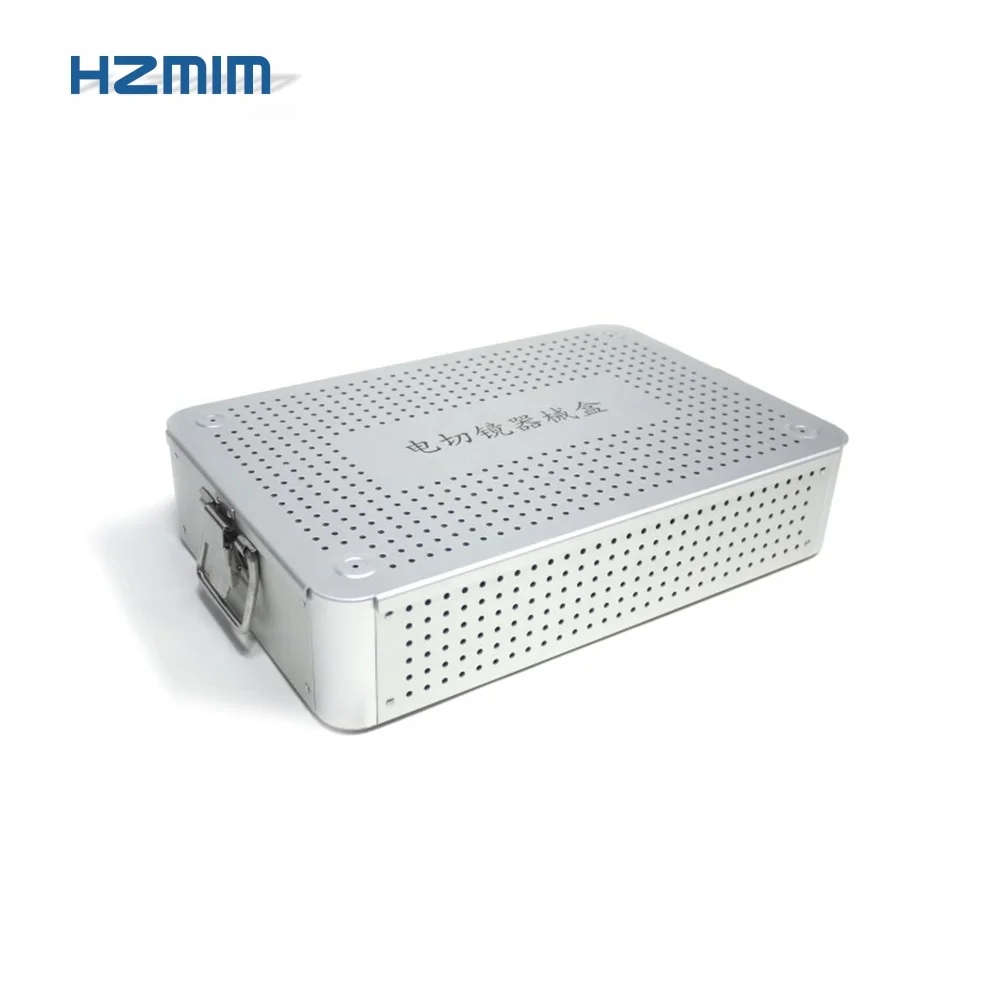 Surgical Resectoscope Sterilization Container Box Laparoscopic Aluminium