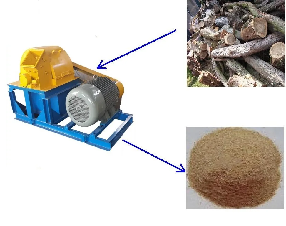 Garden Manual Wood Chipper Shredder 13hp Palm Tree Grinding Machine ...