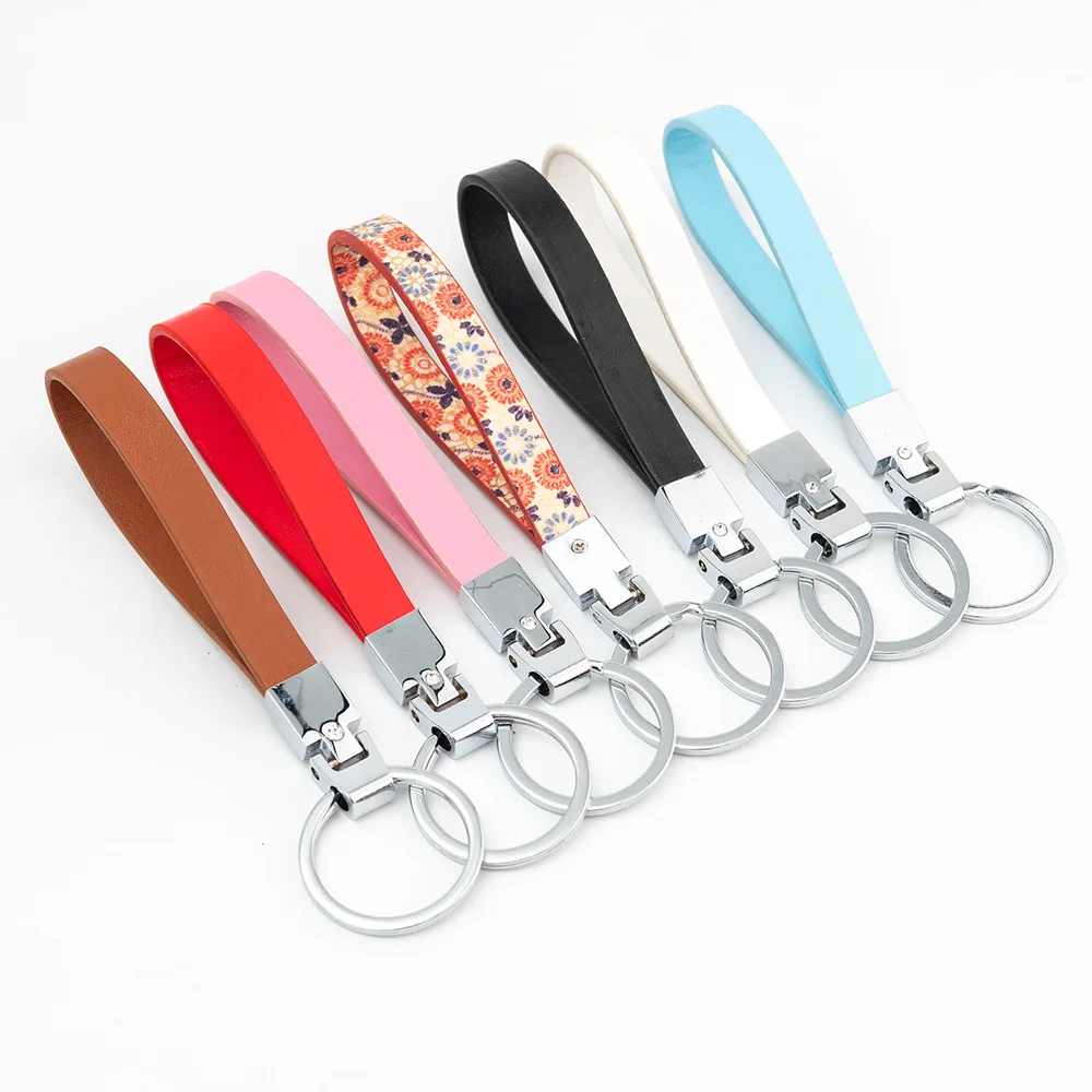 Colorful Pu Leather Braided Rope Keychain Key Ring Key Chain Key Holder ...