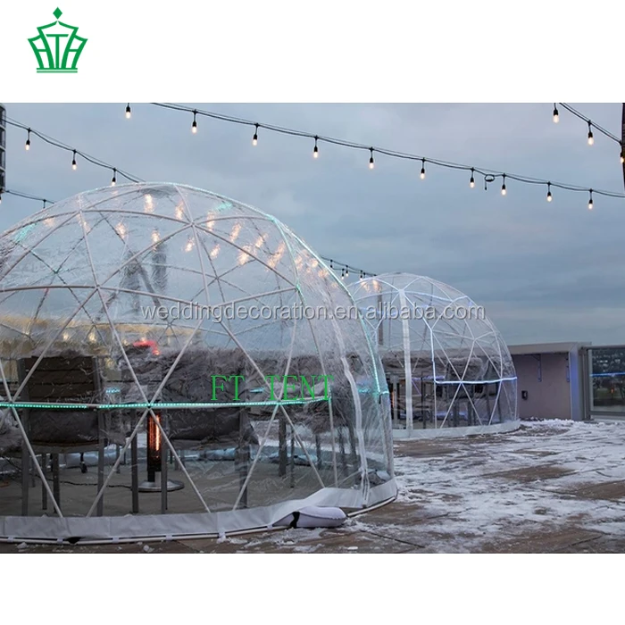 4m Igloo Geodesic Restaurant - Clear Transparent Dome Tent