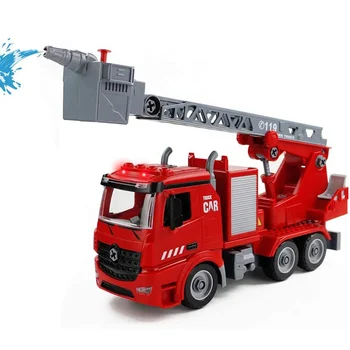 Fire Engine Toy Truck Lights And Sounds Friction Powered Big Fire ...