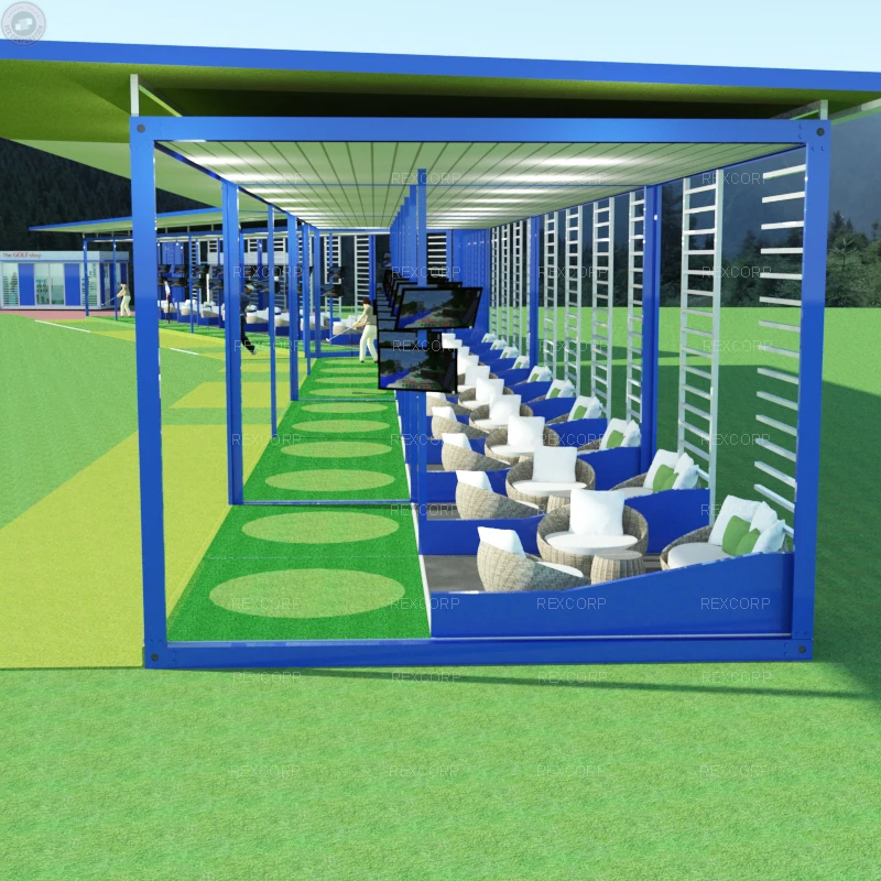 Outdoor Independent Container Modular Golf Driving Range