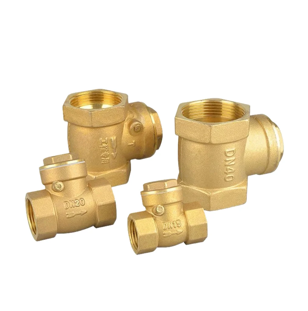 All-Copper 1/2 Inch Swing Check Valve Manual Structure for Efficient ...