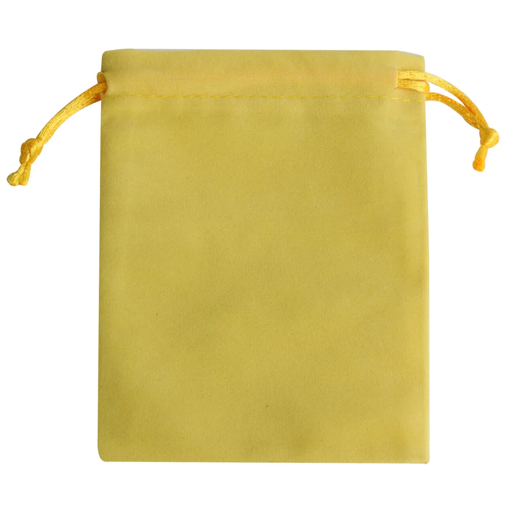Storage Soft Pouch Packaging Drawstring Velvet Bags for Jewelry Gift