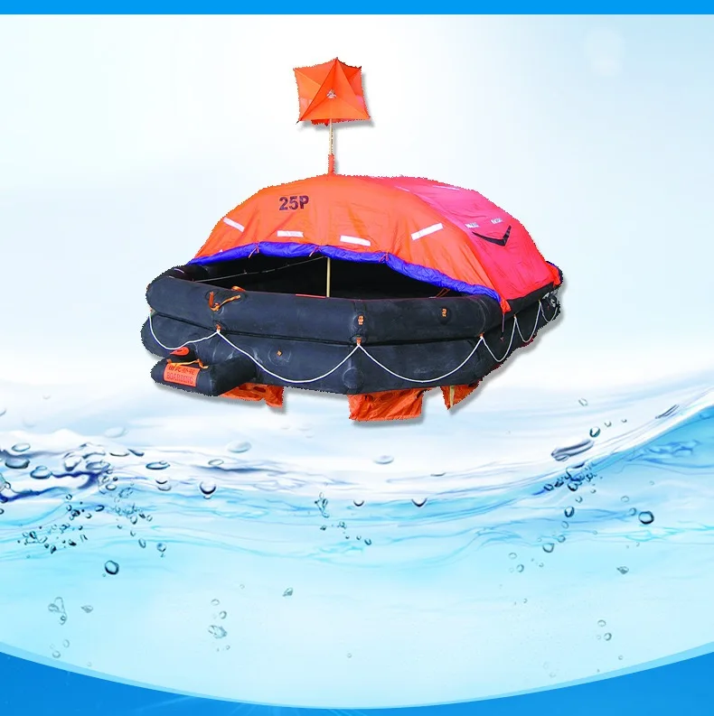 SOLAS Water Rescue Inflatable Life Raft Personal Sea Rescue Vessel ...