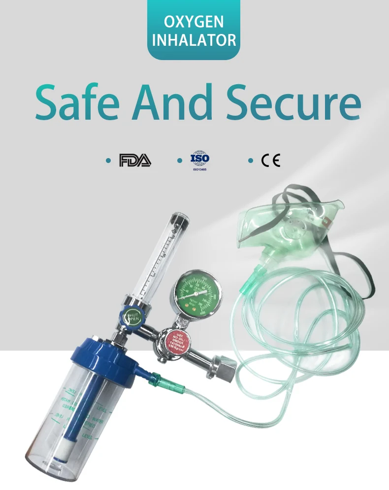 Aluminium Regulator Oksigen Tabung Oxygen Flow Regulator 150bar Medical ...