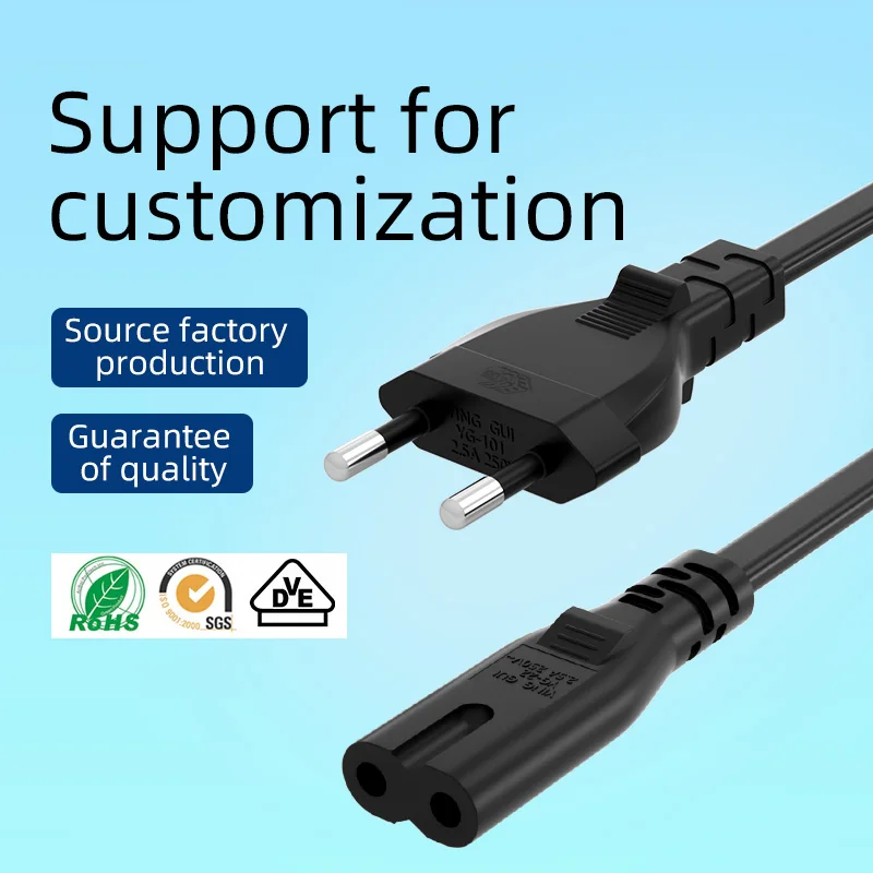 Euro Computer Iec C13 To Iec C14 Power Cord High Cost Effective 100 ...