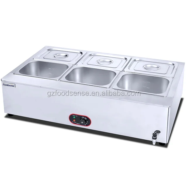 Hot Sale Industrial Buffet Equipment 6 Pan Electric Counter Top Bain ...