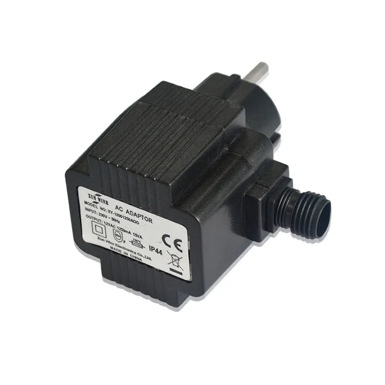 EN61347 CE/GS/EMC IP44 Waterproof AC Adapter for Outdoor Use