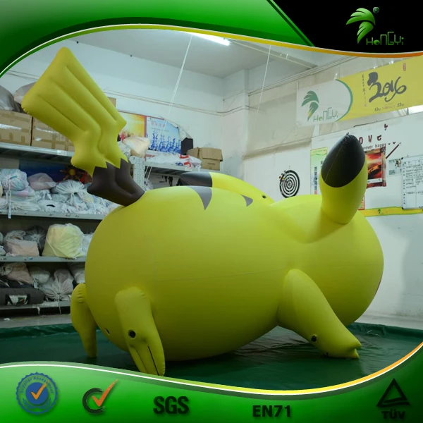 Customize Giant Helium Inflatable Pikachu Cartoon Mascot