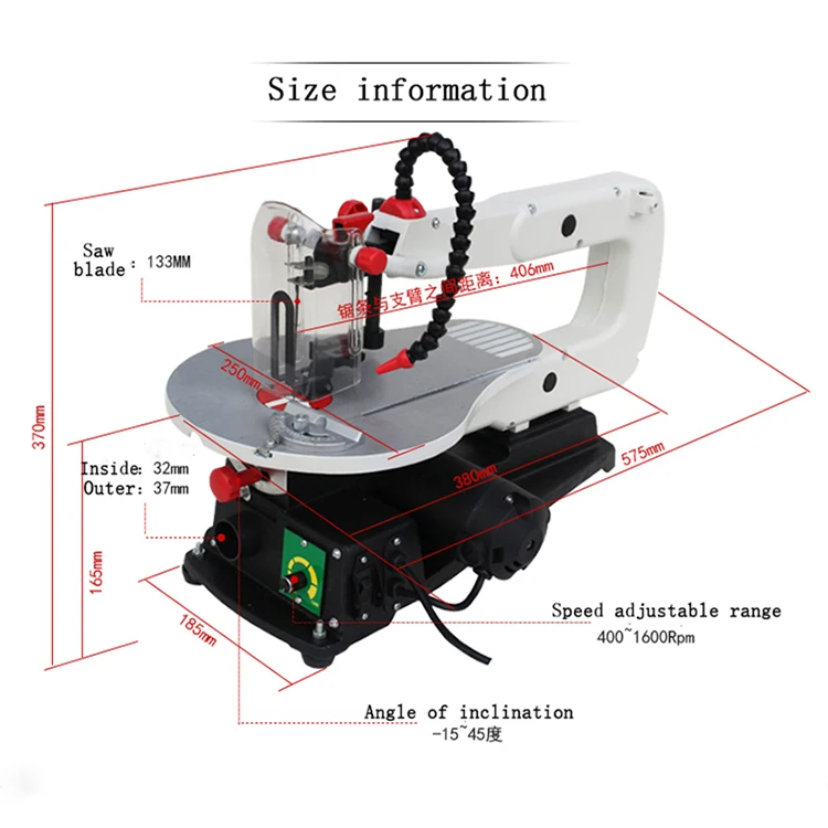 Woodworking Electric Mini Bench Scroll Saw Machines
