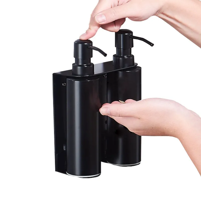 Wall Mounted Black Hand Double Sanitizer Soap Dispenser - Buy Soap ...