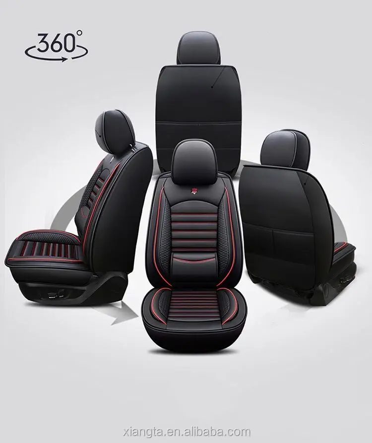 Universal PVC PU Leather Car Seat Covers for Five Seats