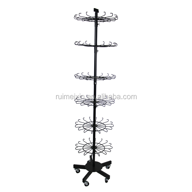 RM Display Rack - 6 Tier Rotating Stand for Product Display