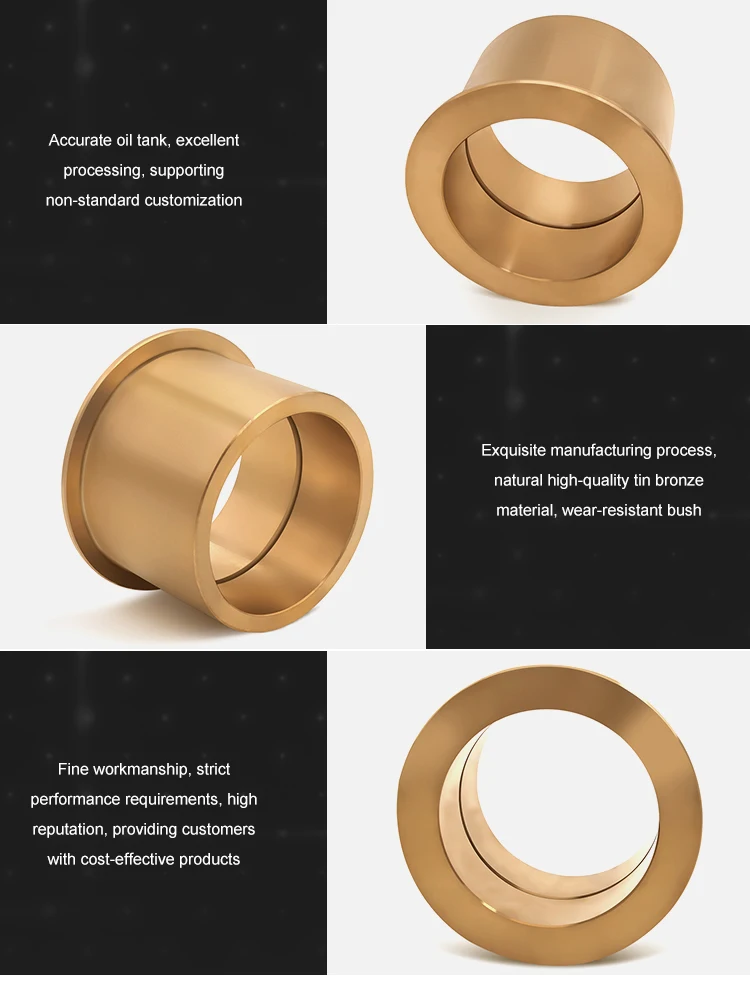 Customized Processing Of Alloy Small Copper Sleeve With Flange - Buy Wear Resistant Brass ...