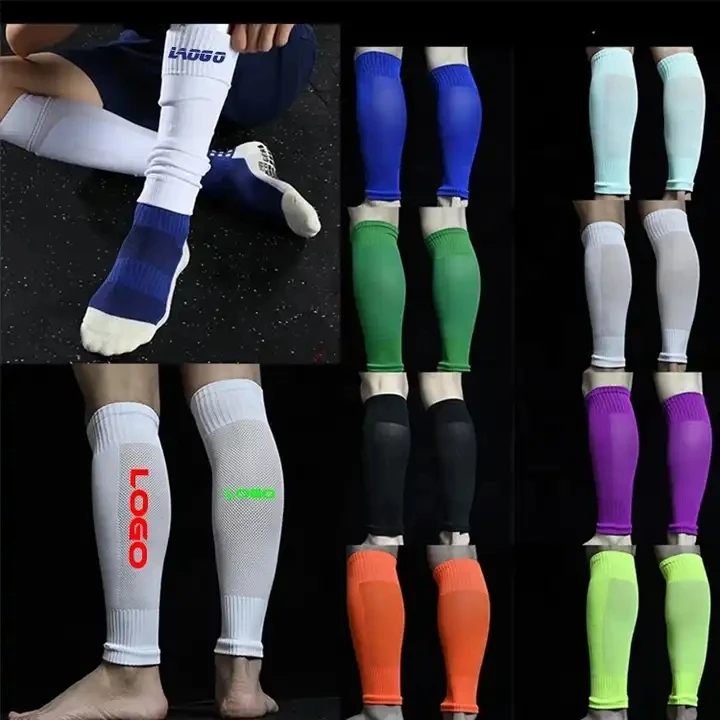 Leg Support Football Compression Calf Sleeves Shin Pads Soccer Shin ...