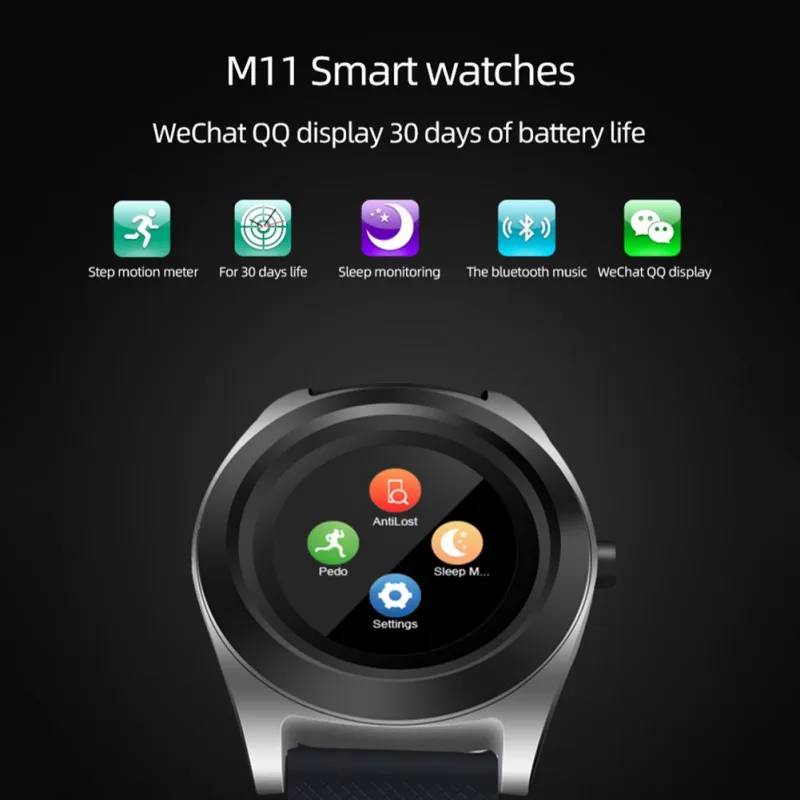 M11 Smart Watch - Waterproof, Touch Screen, Fitness Tracker