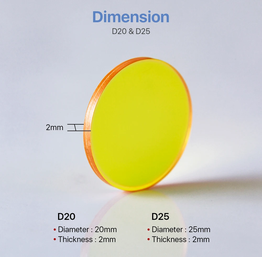 Cloudray Am06 Co2 & Fiber Beam Combiner Lens D20 /25mm Fiber Laser ...