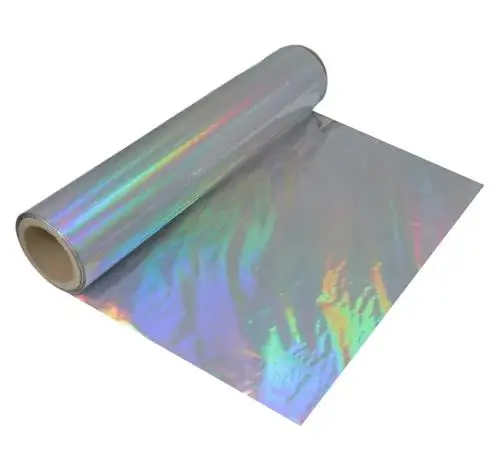 Pillar Lightbeam Laser Lamination Printable Pet Hologram Film Rolls For Cosmetic 15um - Buy ...