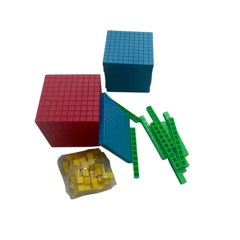 121pcs Base Ten Blocks Math Blocks Introduction Quantity Math Cubes ABS ...
