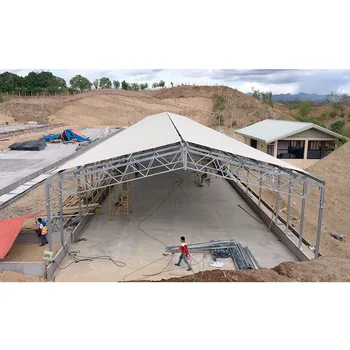 Construction Design Pig Shed Long Span Steel Structure For Pig Farm ...