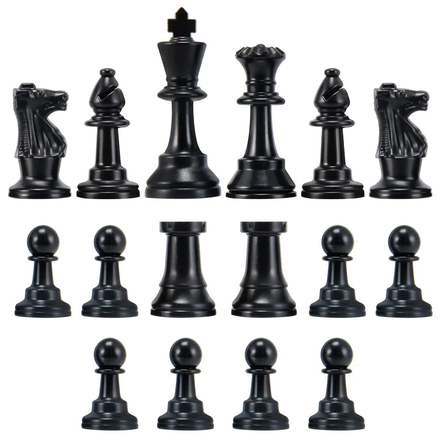 Tournament Chess Pieces Plastic Pawns Board Game Pawns Chess Piece ...