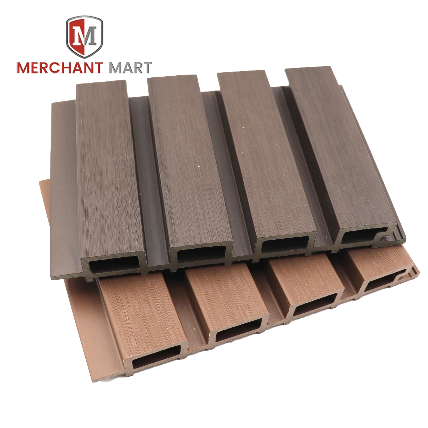 Exterior Wpc Composite Louver Paneling Wall Pvc Plastic Wall Cladding ...