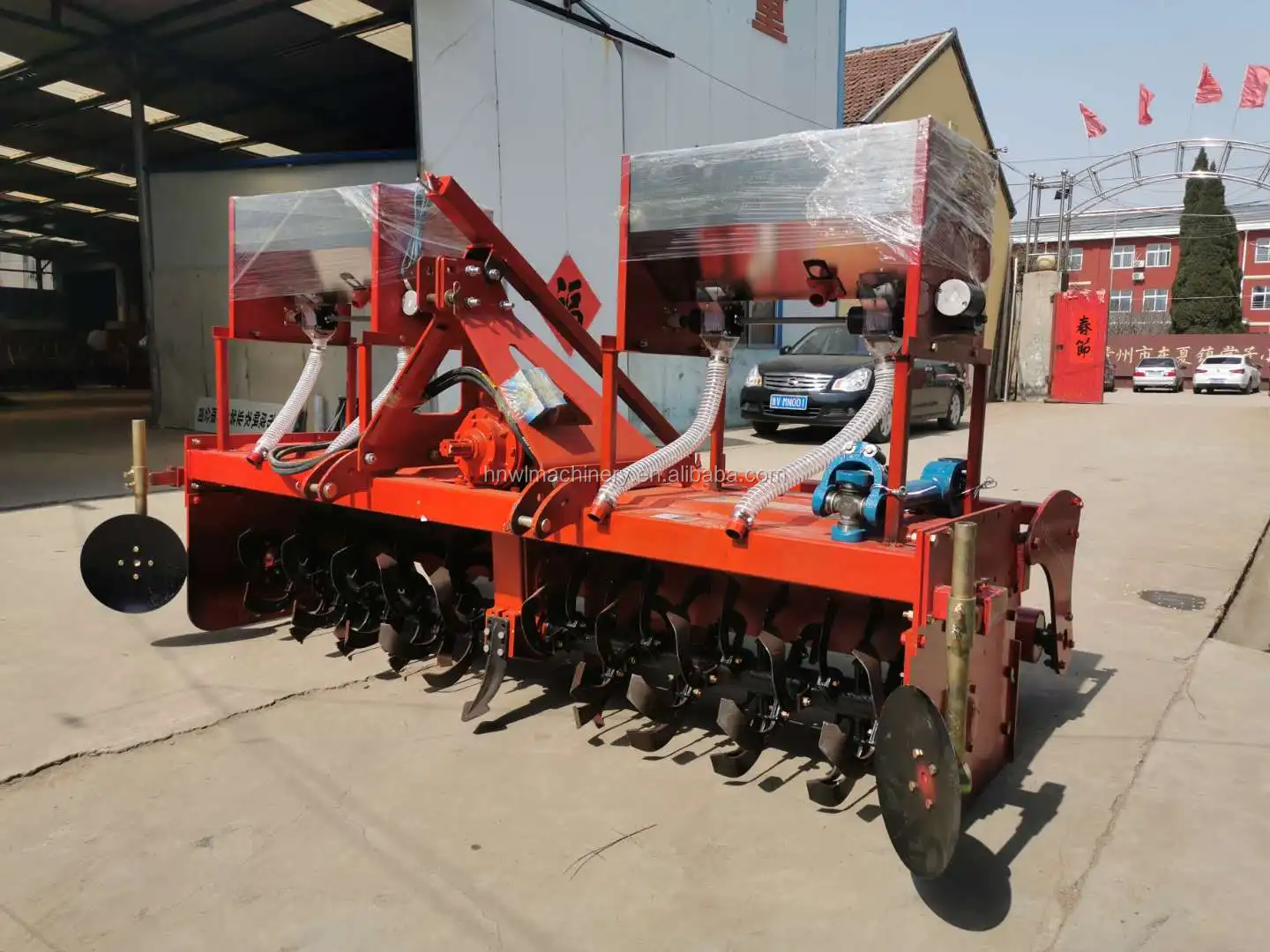 Rotary Tiller Bed Former with Ridging Machine - High Productivity