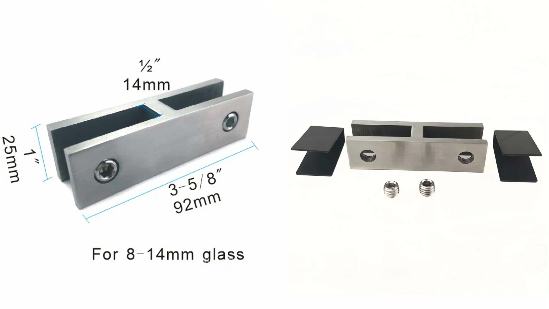 Yl High Quality 180 Degree Glass Brackets Clamps Stainless Steel - Buy ...