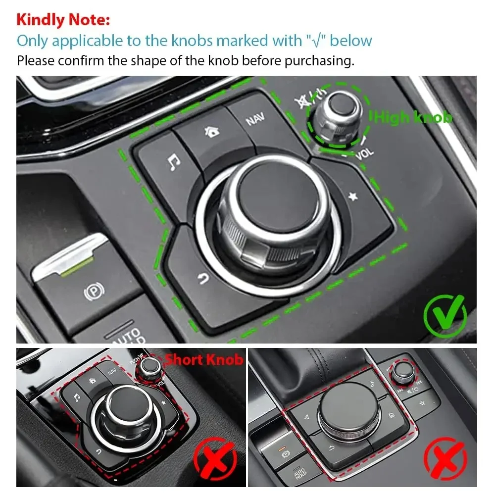 Compatible Multimedia Volume Knobs Decals Stickers For Mazda Bling ...