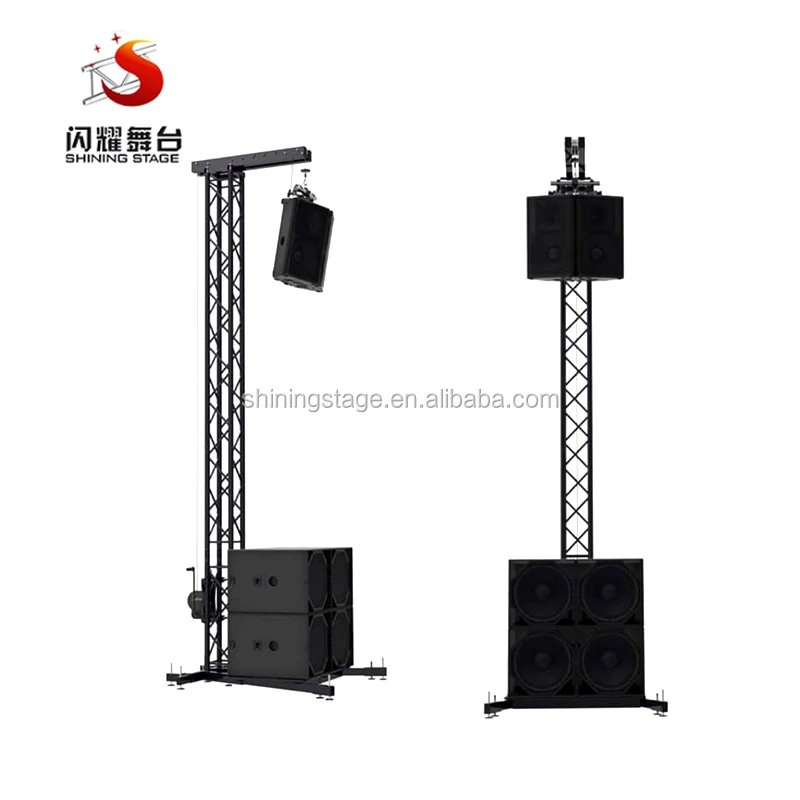 Aluminum Portable Audio Line Array Lifting Tower Speakers