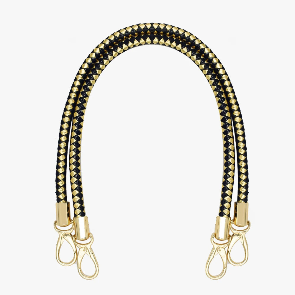 60cm Bag Handle Pu Leather Braided Chain Strap Ladies Replacement Strap ...