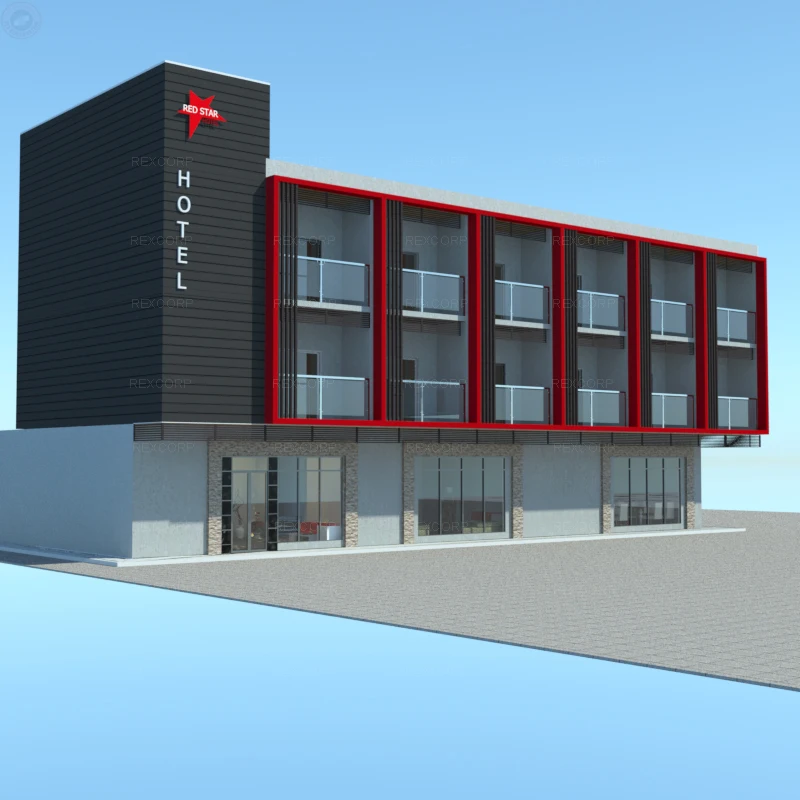 Container Hotel - Modern Prefabricated Modular Structure