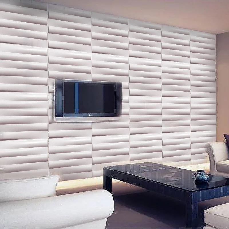 3d Wall Panels White Dimensional Wall Covering 3d Wallpaper For Living ...