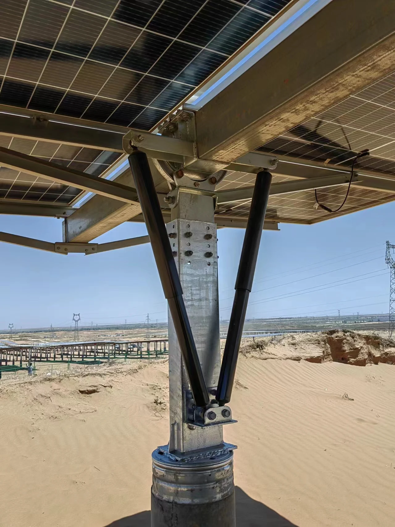 Single Axis Solar Tracker Damper - Vertical 2P System