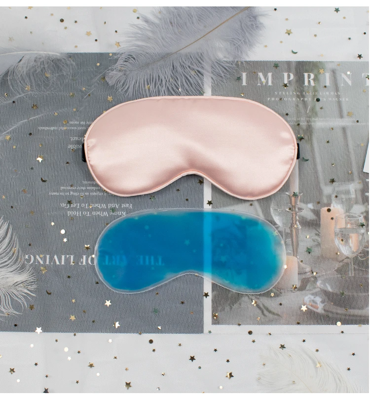 Wholesale Custom Adjustable Elasticity Nature Polyester Stain Silk Eye ...