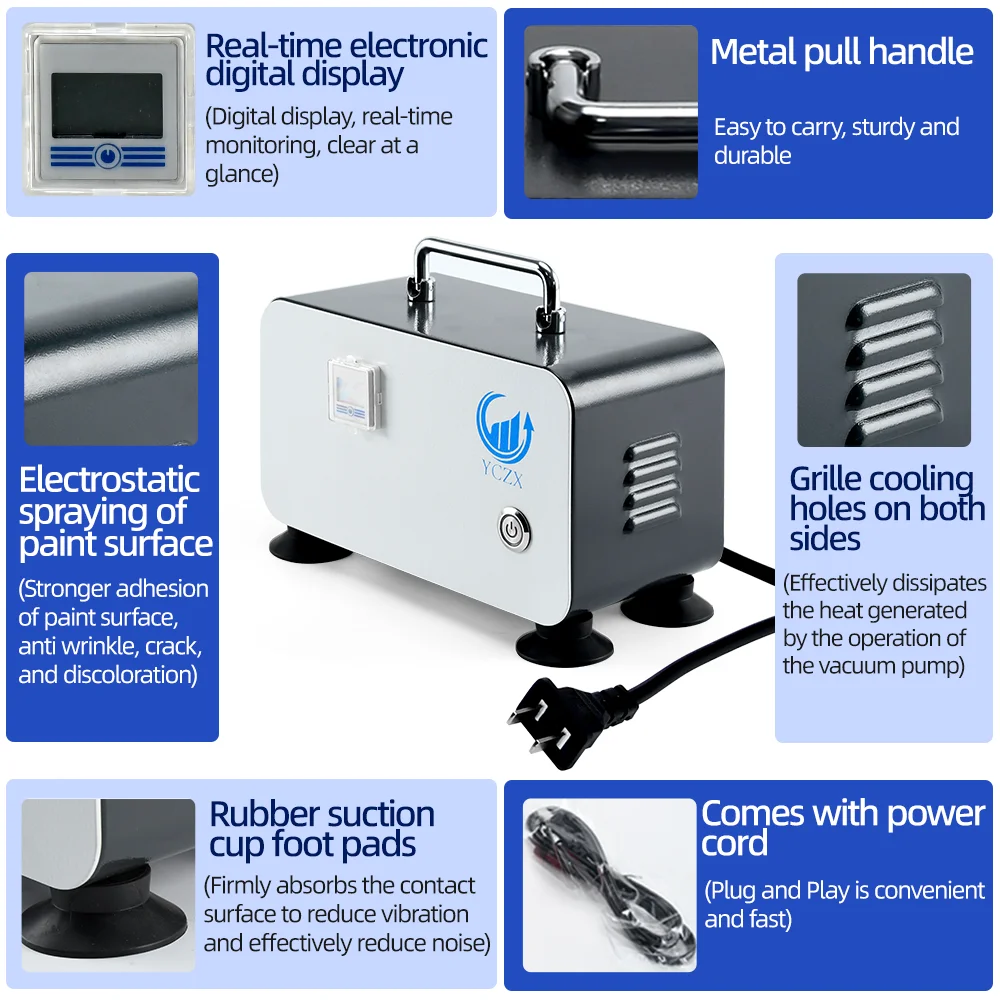 Diaphragm Vacuum Pump 10l/min - Ideal for Lab & Medicine