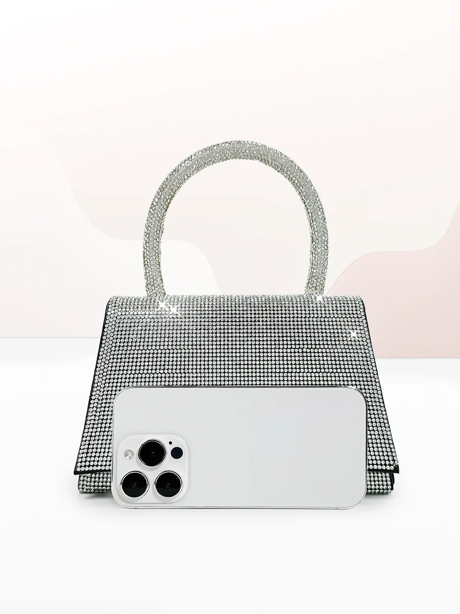 New Diamond-encrusted Evening Bag Rhinestone Handbag Womens Luxury ...