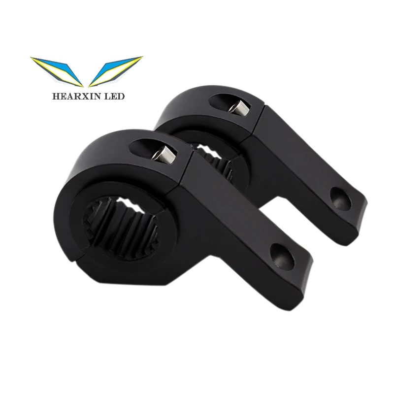 Motorcycle LED Headlight Clamp Bracket Kit - Durable Aluminum Mounts ...