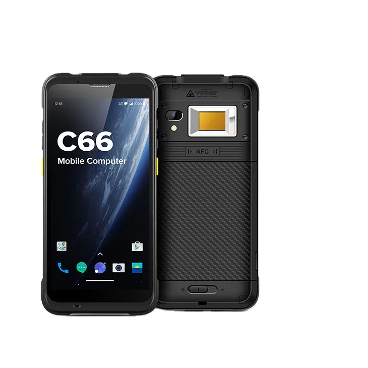 Chainway C66 Handheld PDA NFC Reader Barcode Scanner UHF RFID Reader Rugged Smartphone Mobile ...