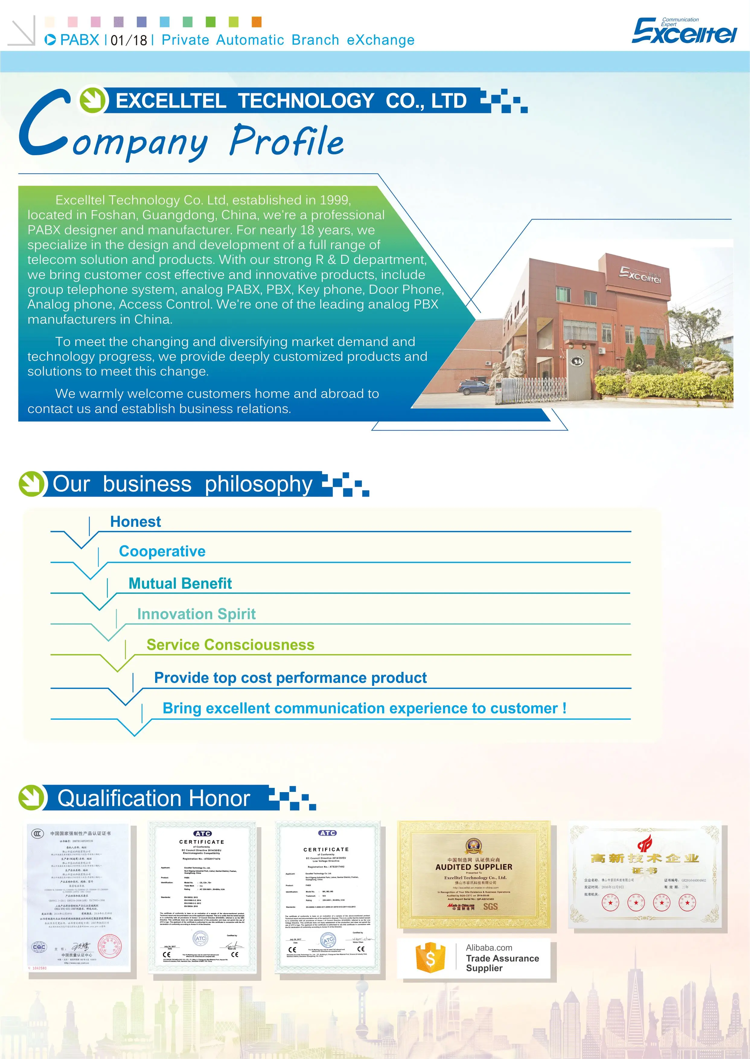 Excelltel PH203 Corded Landline Phone - Caller ID & Voice Mail