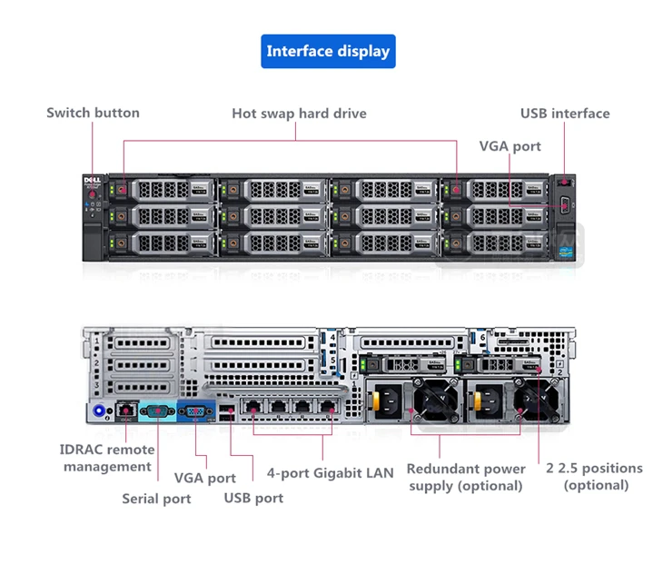 Dell Original Brand New 2u Rack Server Xeon E5-2603v4 (also Used Second ...