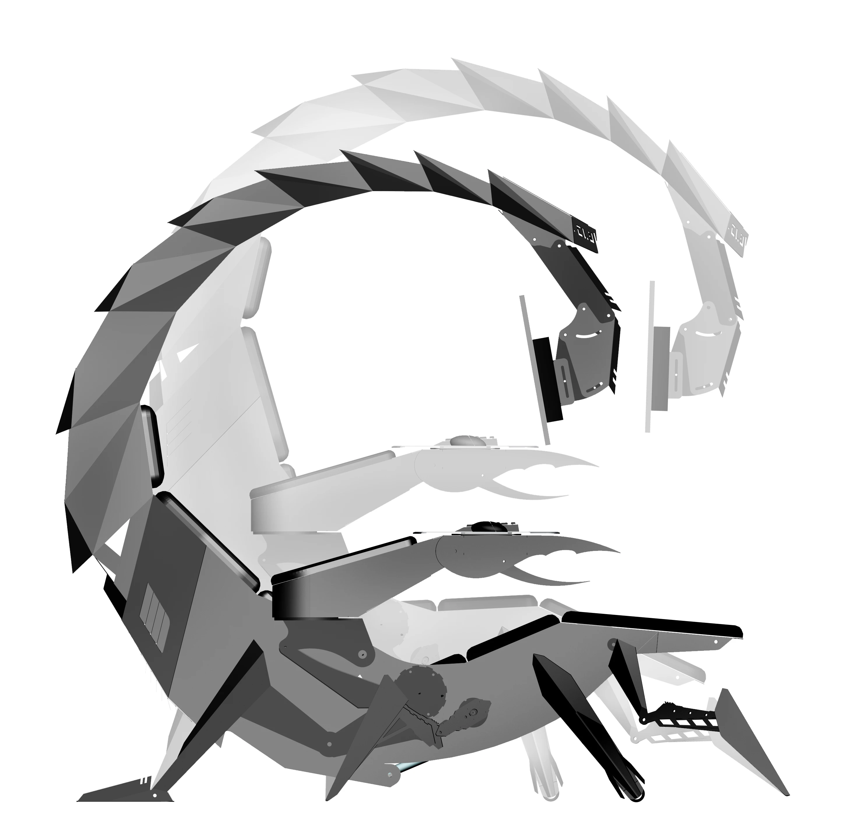 CLUVENS Scorpion Ergonomic Gaming Chair with RGB LED – Comfortable PC ...