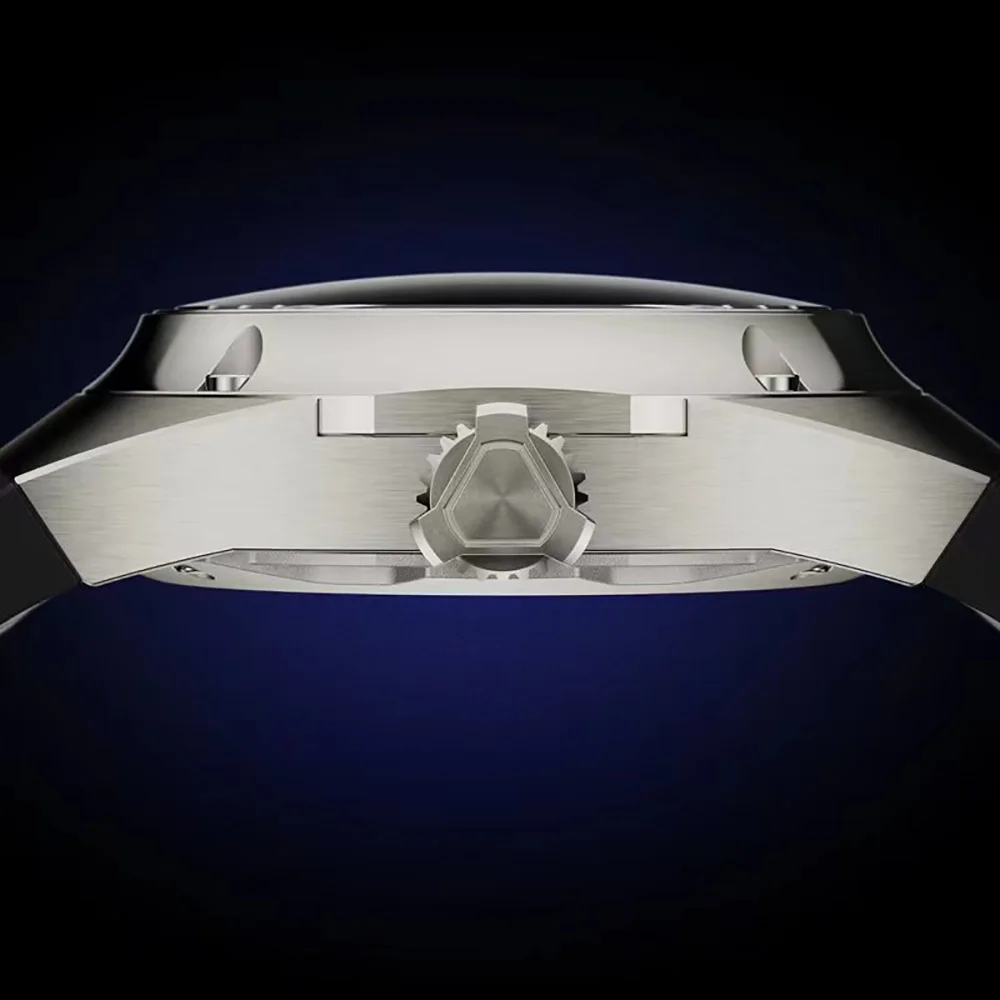 Classic Automatic Open Aperture Watch Stainless Steel Analog Display ...