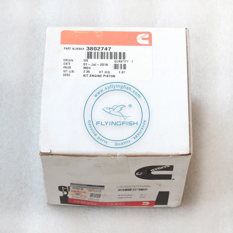 4b 4bt 4bta 6b 6bt 6bta 6d102 Engine Piston Kit 3802747 3928673 Ring ...