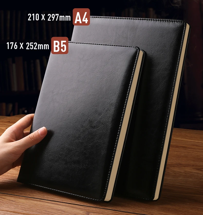 A3 A4 B4 A5 B5 A6 A7 Custom Size Material Pu Leather Waterproof Diary ...