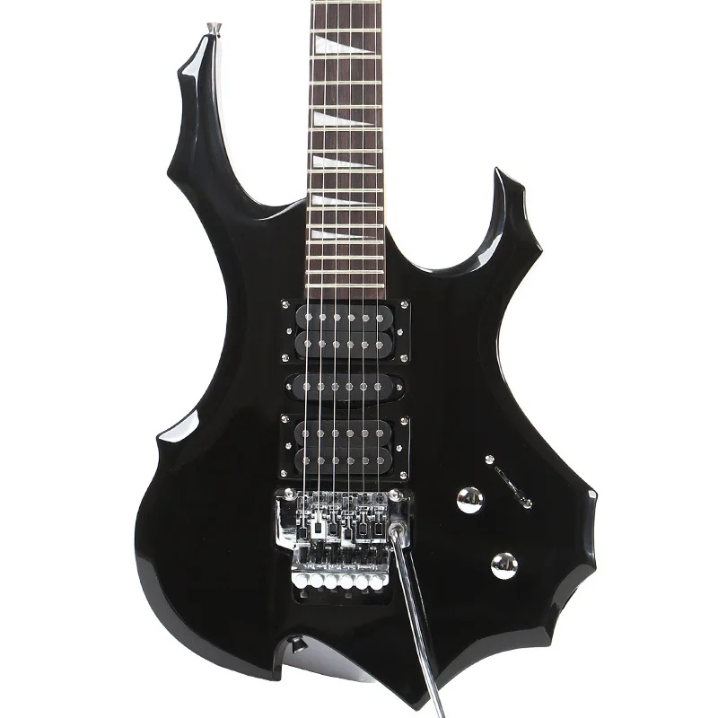 Huasheng Trendy Double Rocking Electric Guitar Oem Odm Flame Style 24 ...