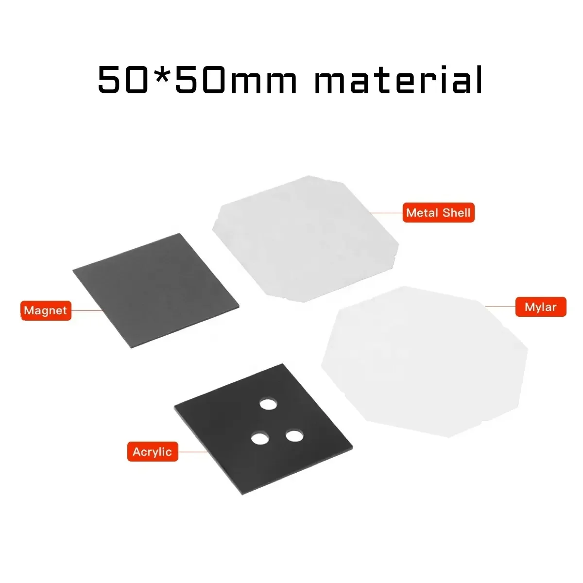 2x2 Inch Square Photo Badge Making Machine Kit - Magnet Maker with 100 ...