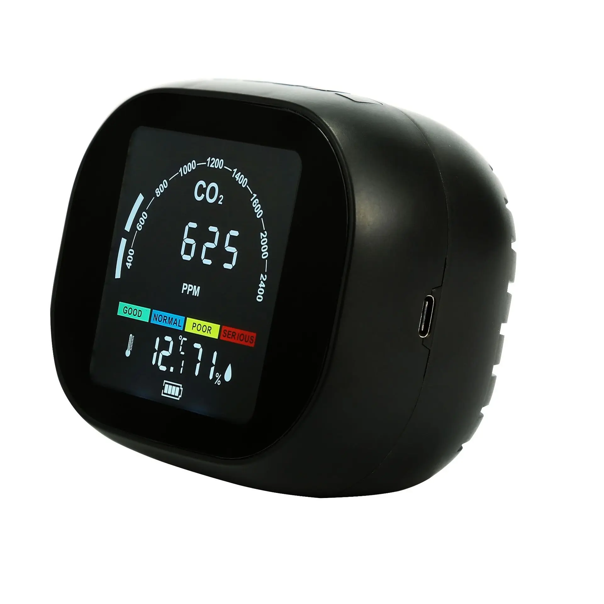 Large Screen Led Liquid Crystal Electronic Co2 Carbon Dioxide Detector ...