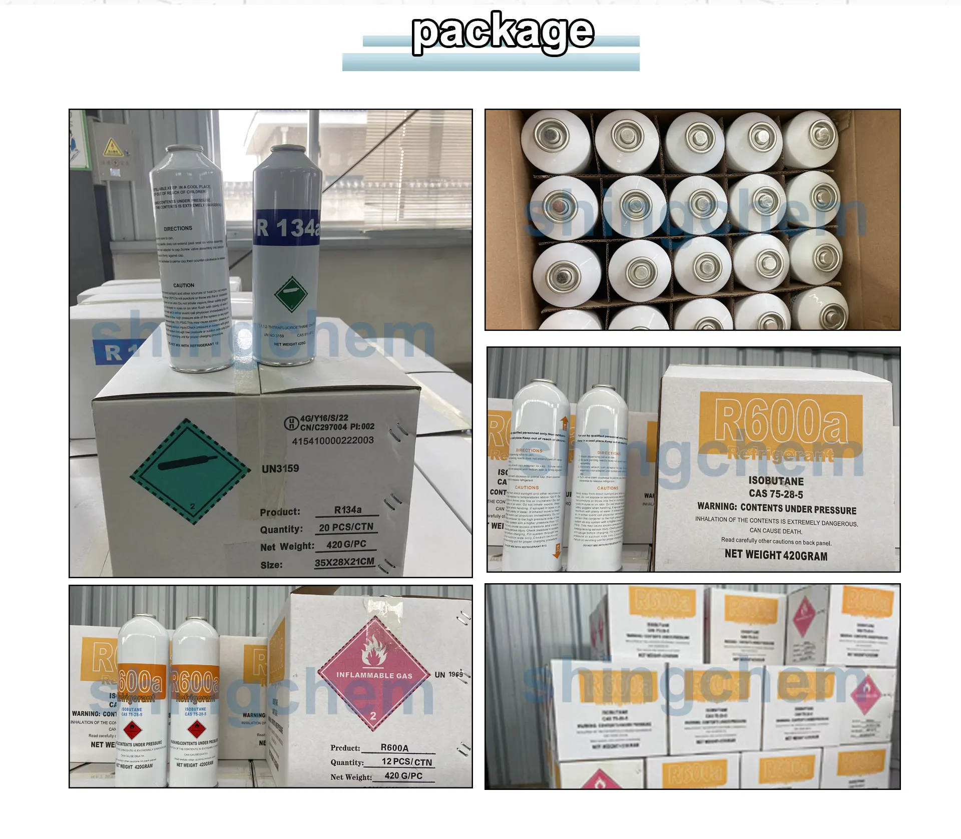 Factory Direct Refrigerant Gases R134a 340g 390g 13oz 16oz High Class ...